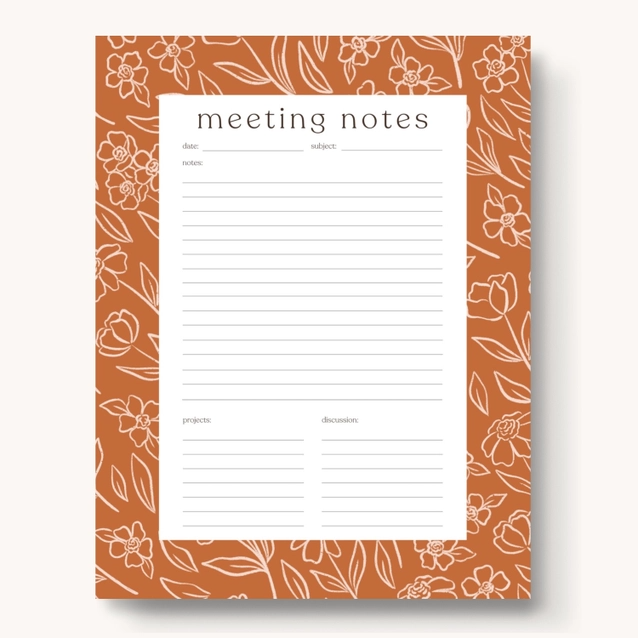 Meeting Notepad – Terracotta Gifting Co.